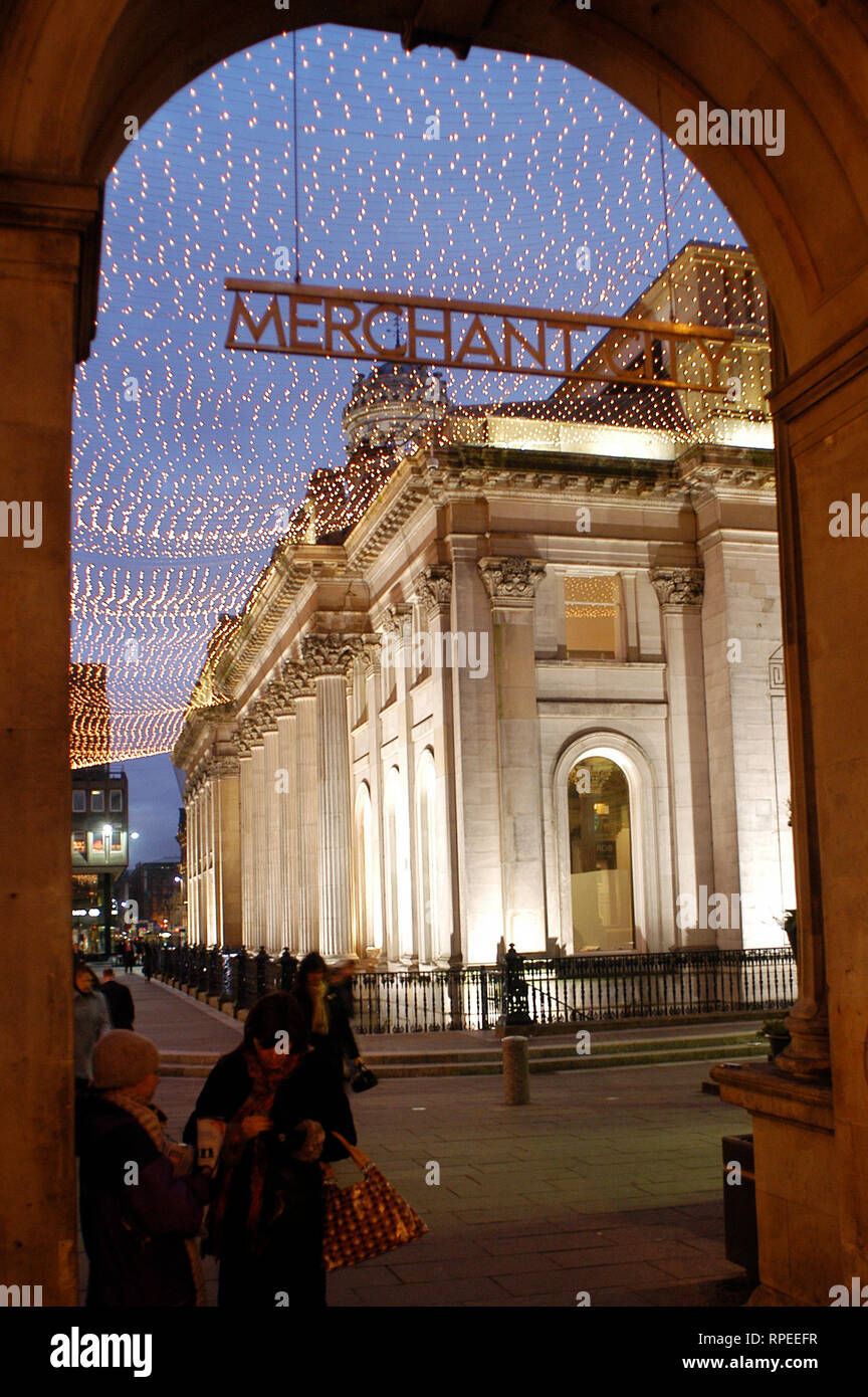 Merchant City entrance, Glasgow, Scotland, United Kingdom Stock Photo ...
