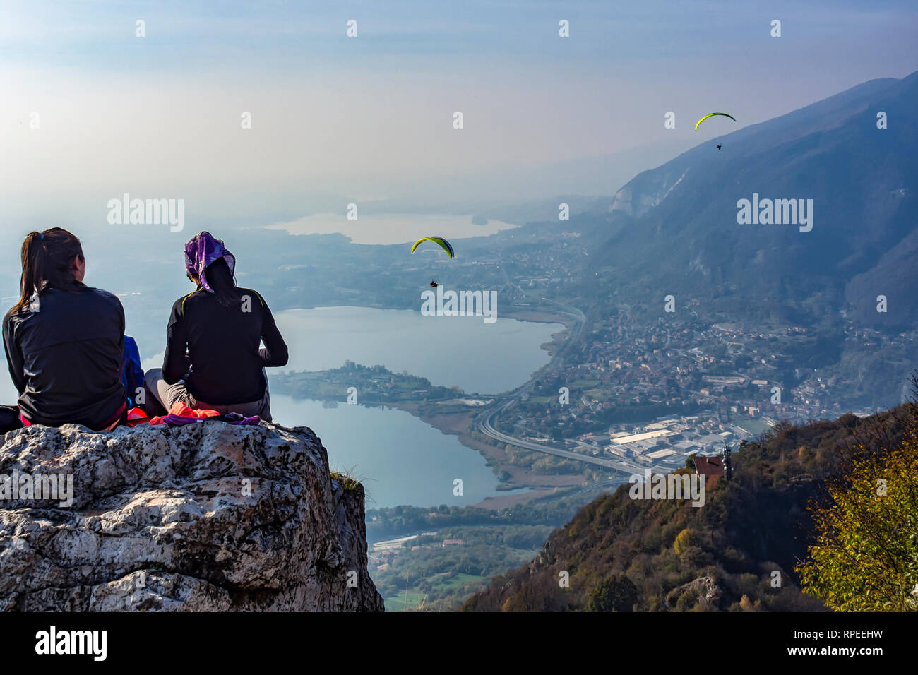 Brianza landscape from Mount Barro Stock Photo - Alamy