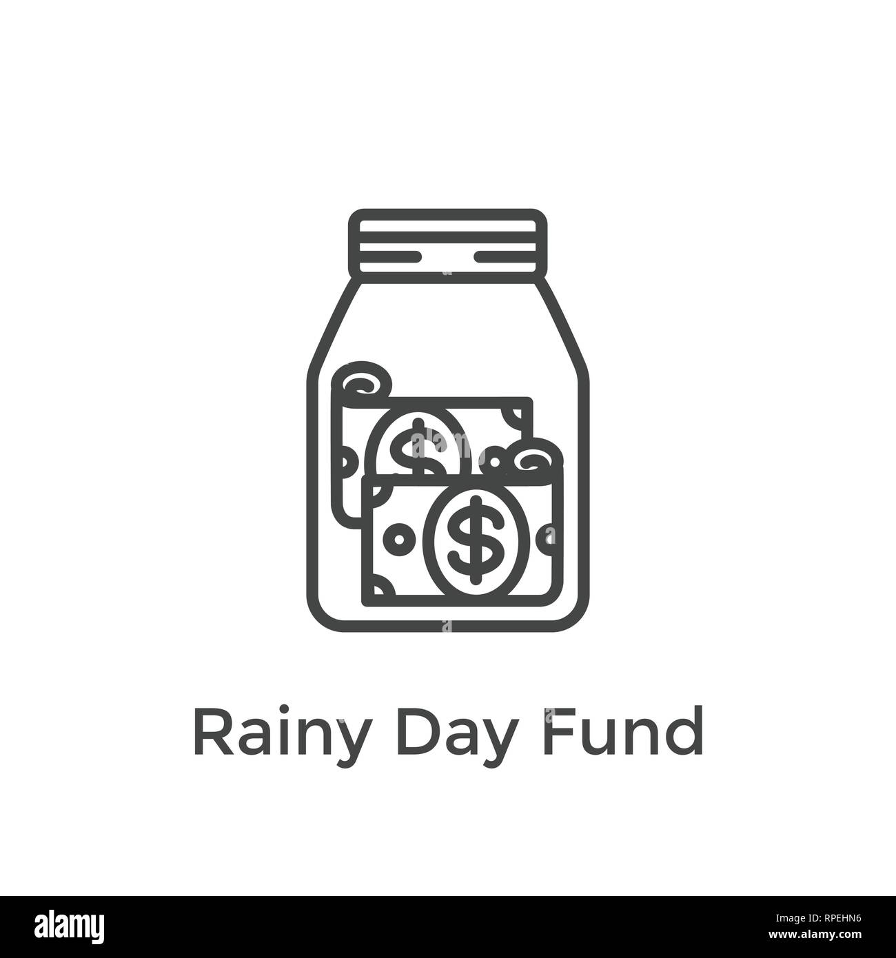 Retirement Account & Savings Icon Set - Mutual Fund, Roth IRA, etc ...