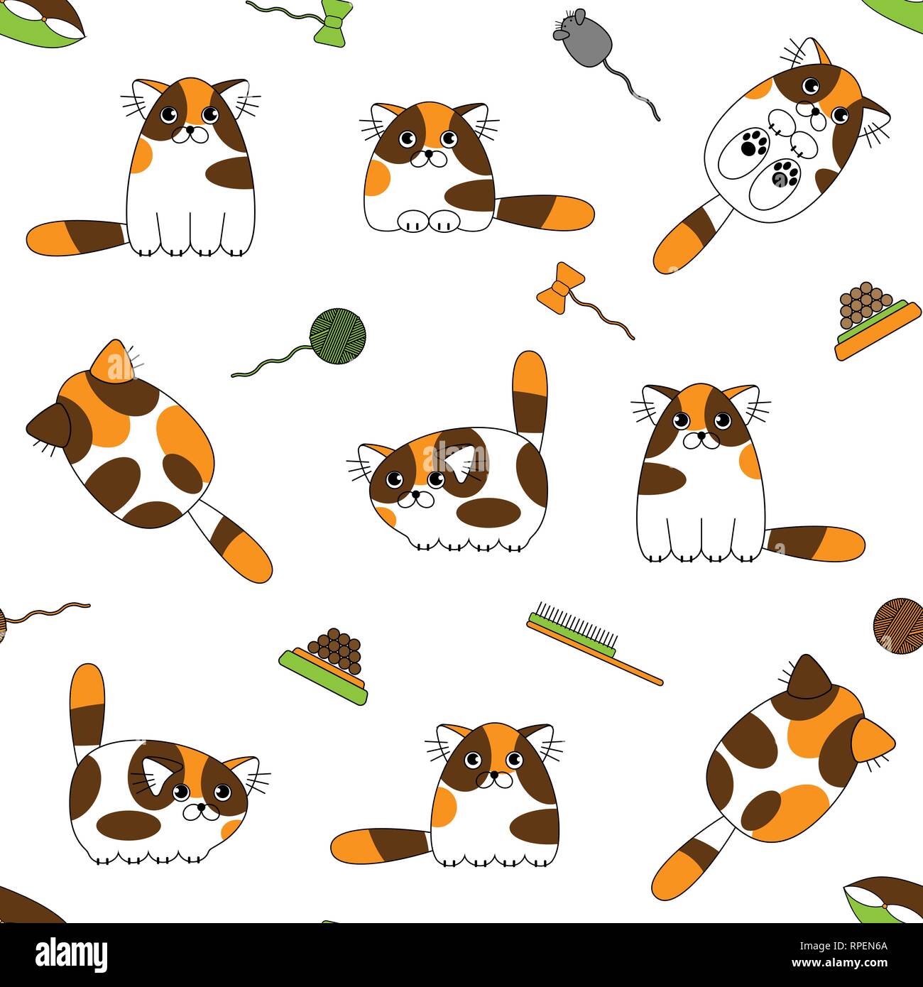 Tortoiseshell cat Stock Vector Images - Alamy