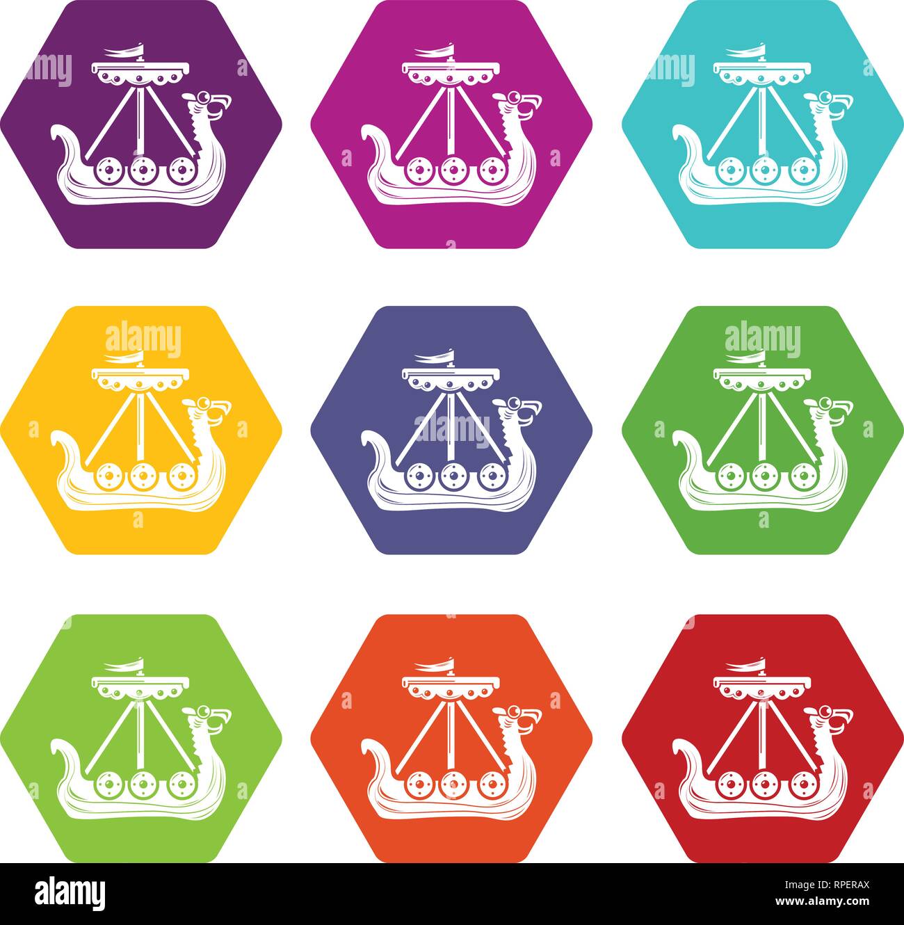 Military ship icons set 9 vector Stock Vector Image & Art - Alamy