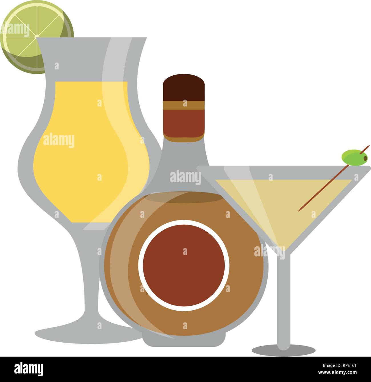 Bar alcohol drinks Stock Vector Image & Art - Alamy