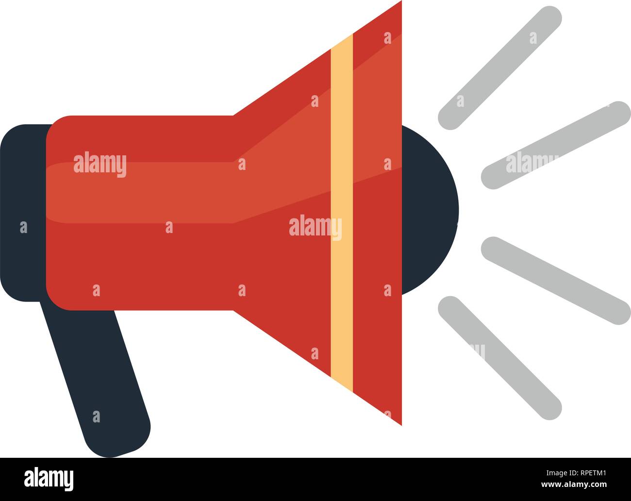 Emergency bullhorn symbol Stock Vector Image & Art - Alamy