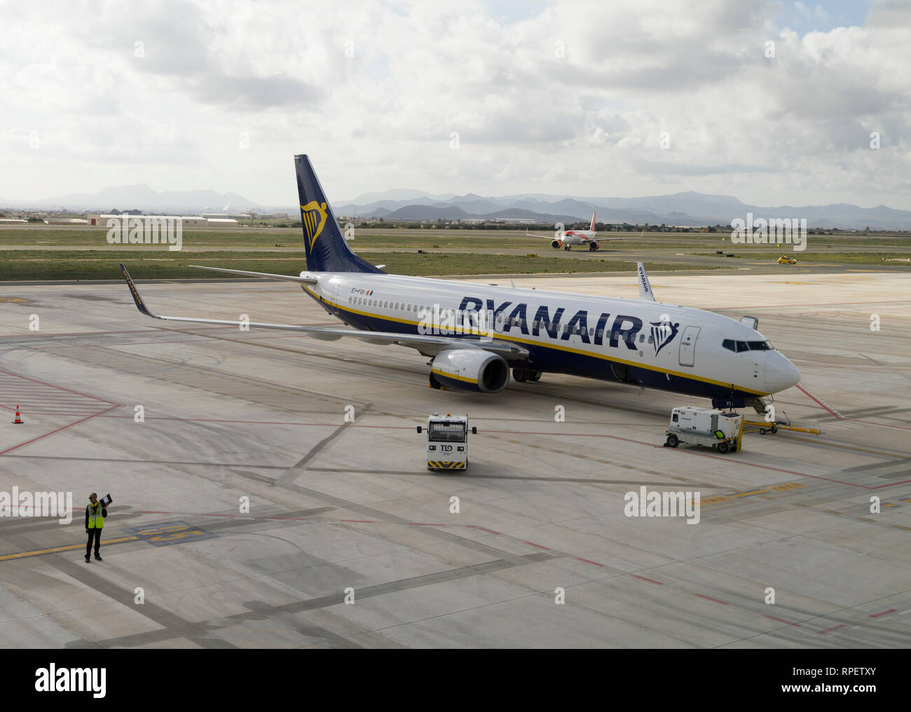 Ryanair plane at Corvera Airport, Murcia, Spain Stock Photo - Alamy