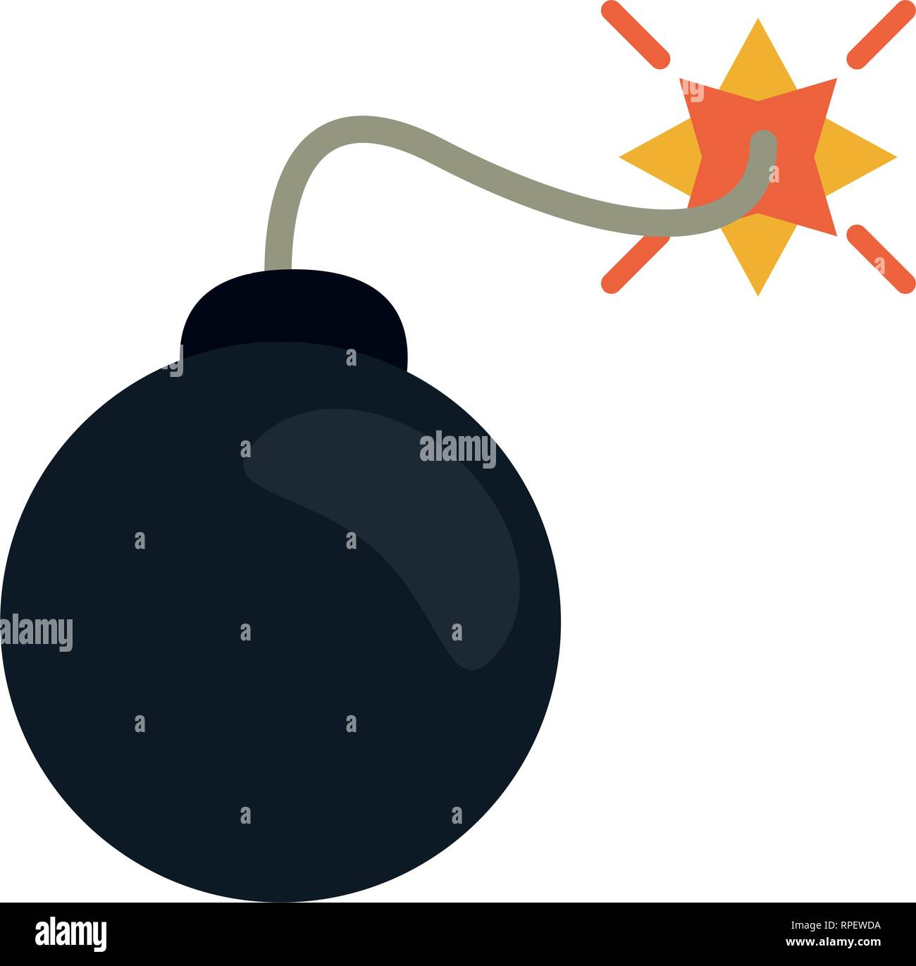 explosive round bomb symbol Stock Vector Image & Art - Alamy