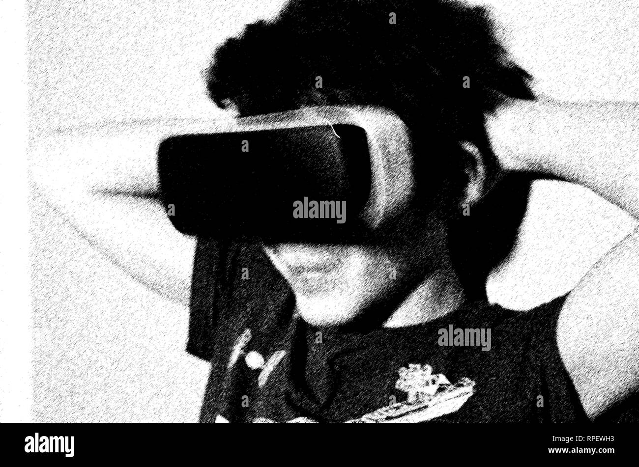 Boy looking with viewer Black and White Stock Photos & Images - Alamy