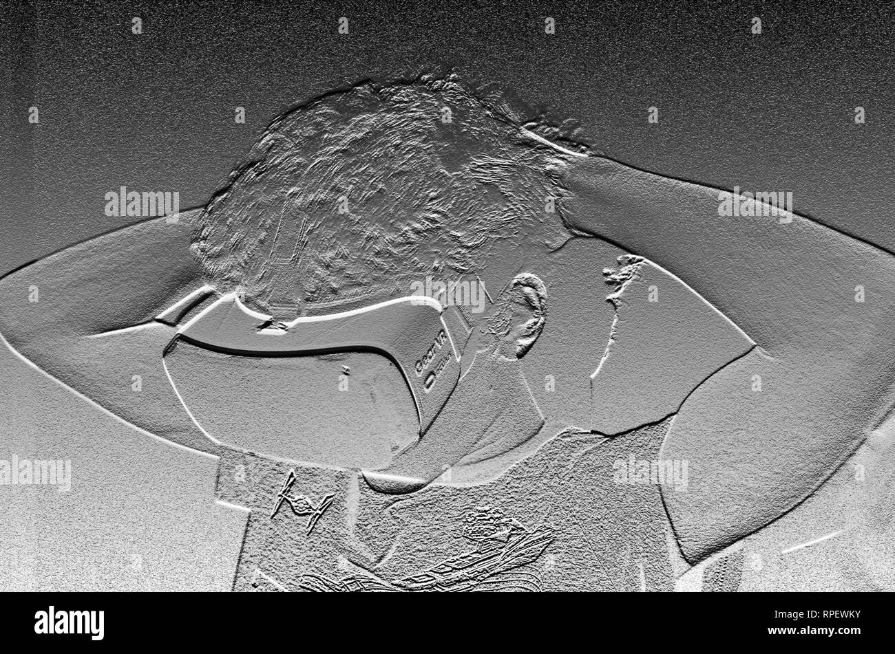 360 viewer Black and White Stock Photos & Images - Alamy