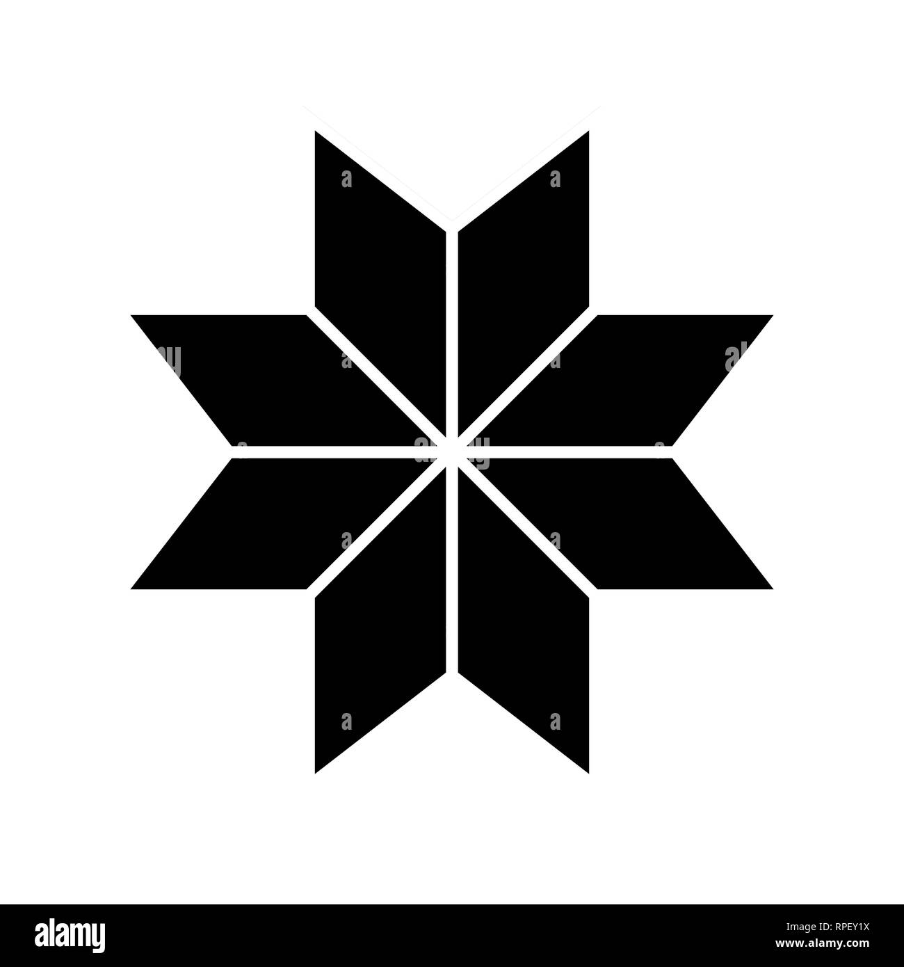 Ethnic baltic cross ornamental symbol. Vector illustration Stock Vector ...