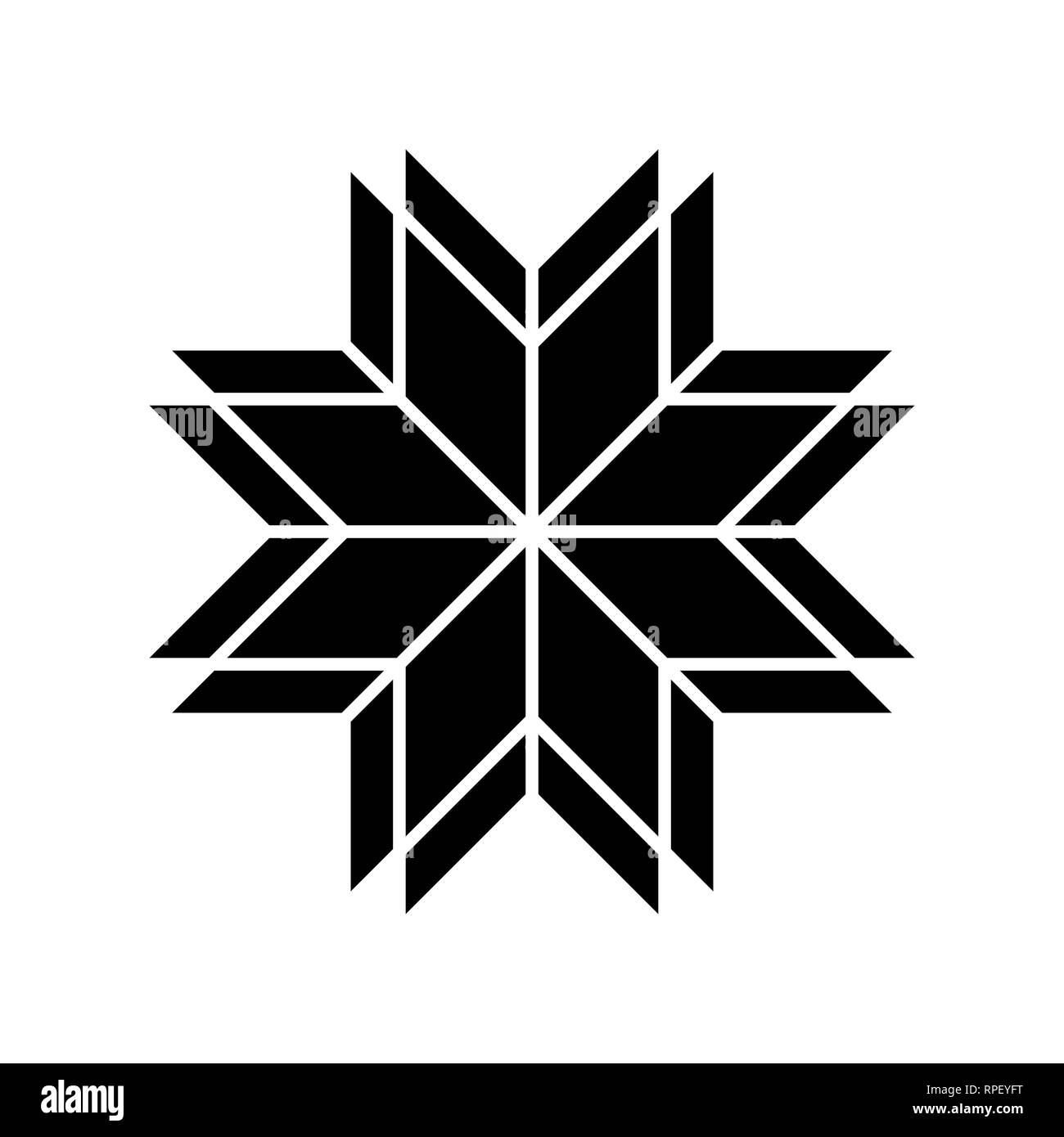 Ethnic baltic cross ornamental symbol. Vector illustration Stock Vector ...