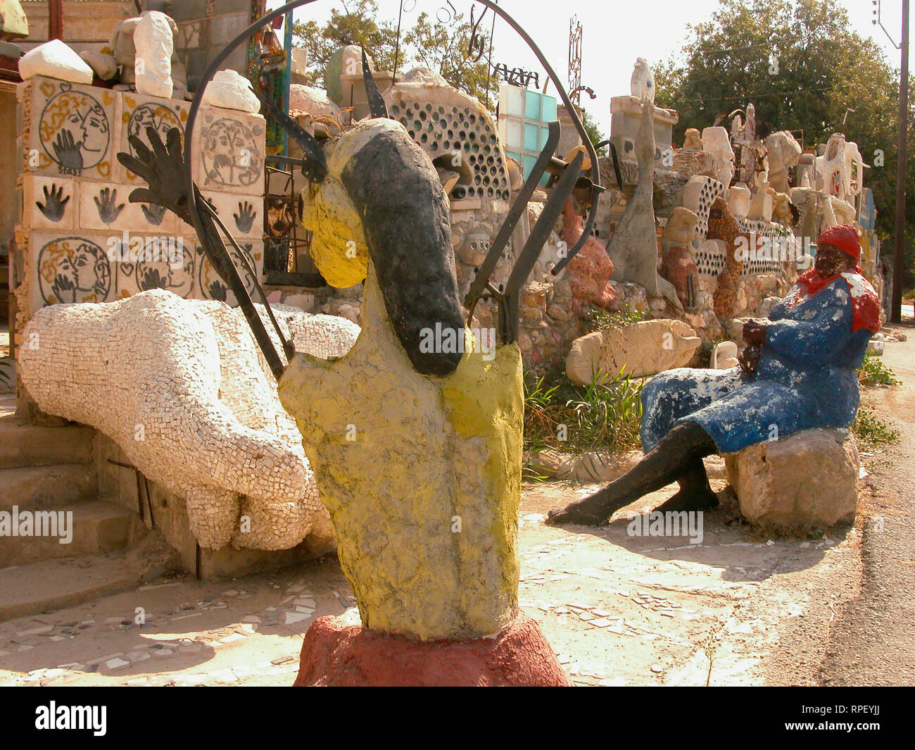 part of the "Great Wall of Lemba": controversial roadside sculpture by ...