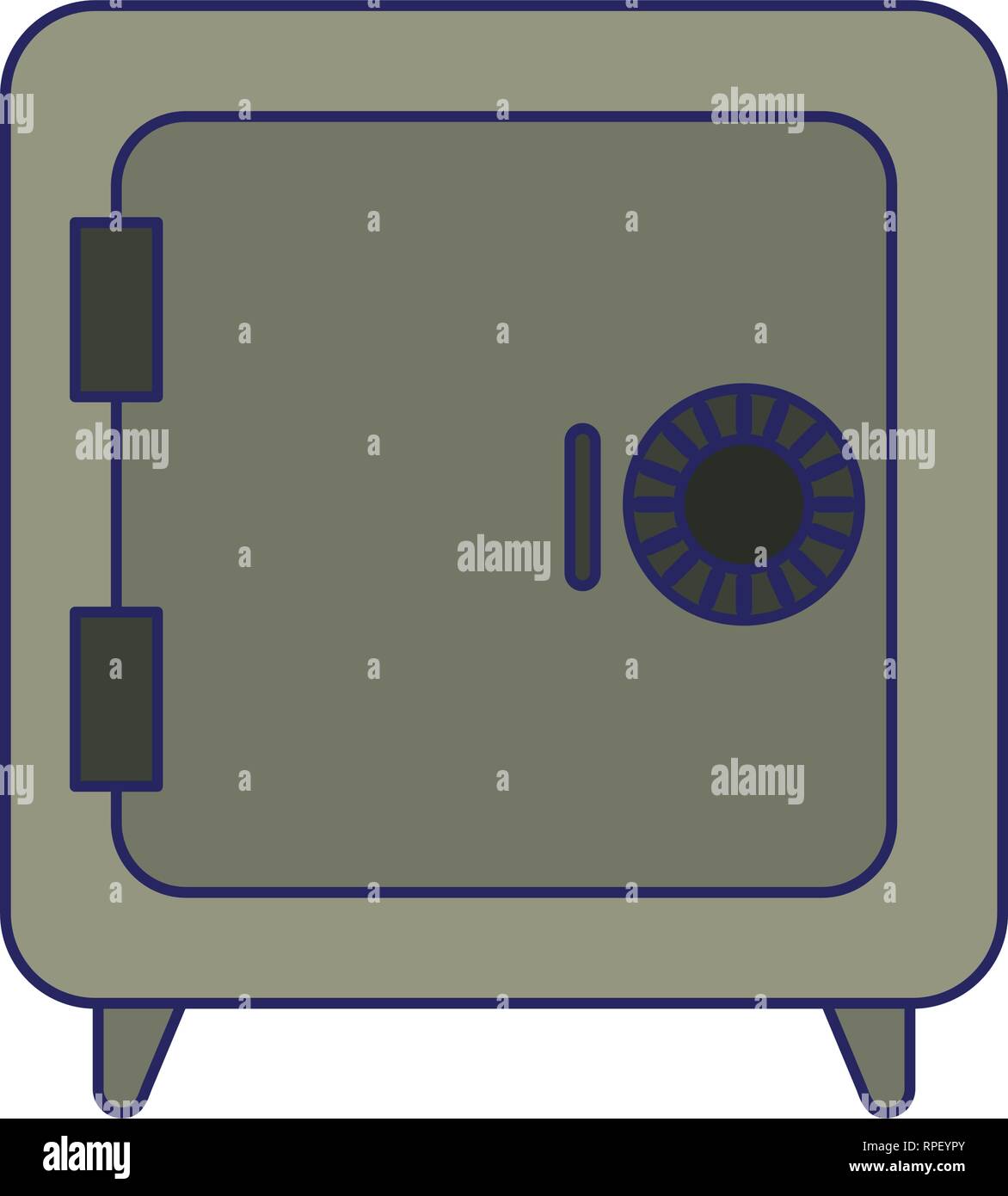 strongbox security symbol blue lines Stock Vector Image & Art - Alamy