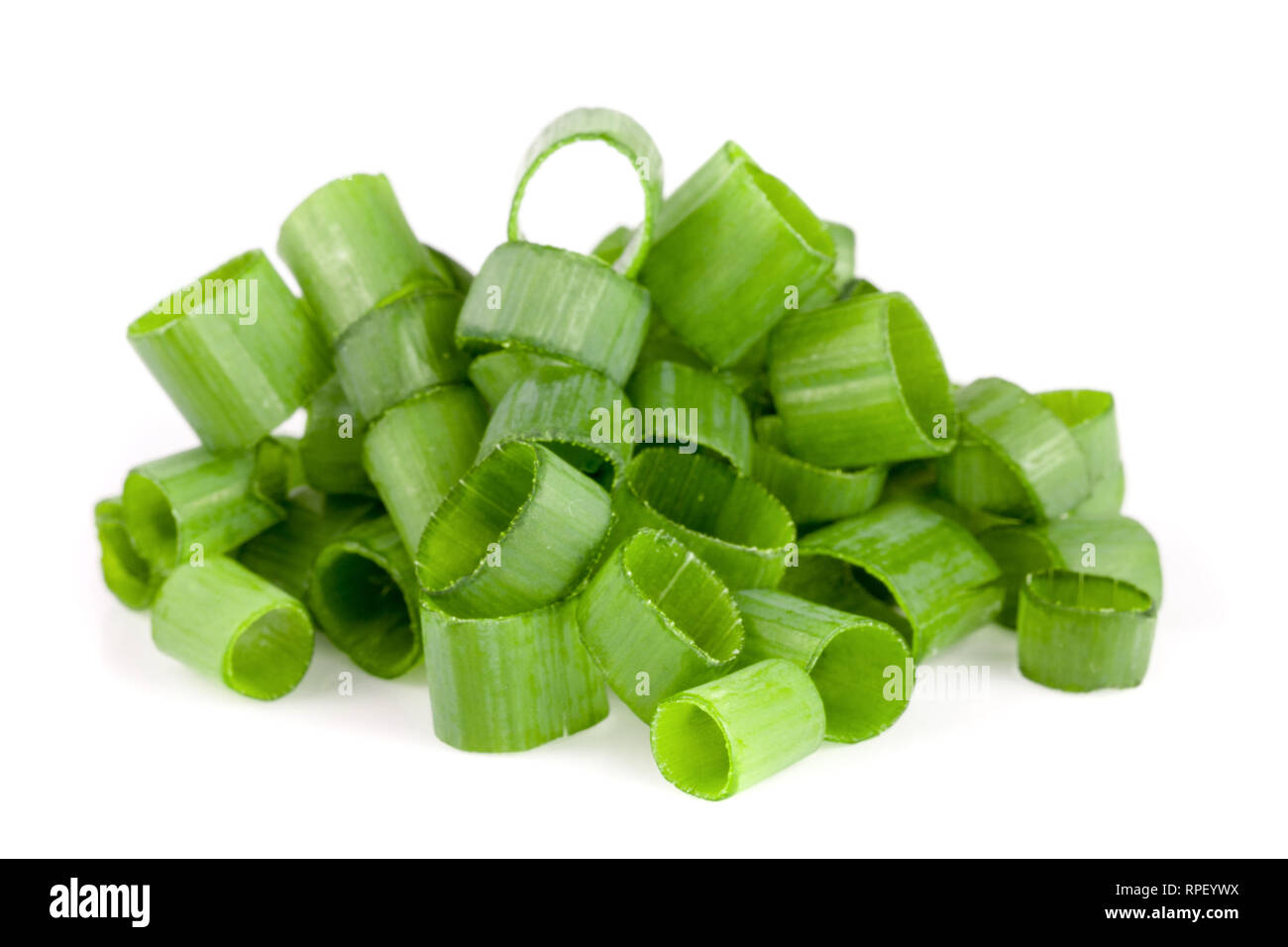 Spring onion chopped isolated hi-res stock photography and images - Alamy
