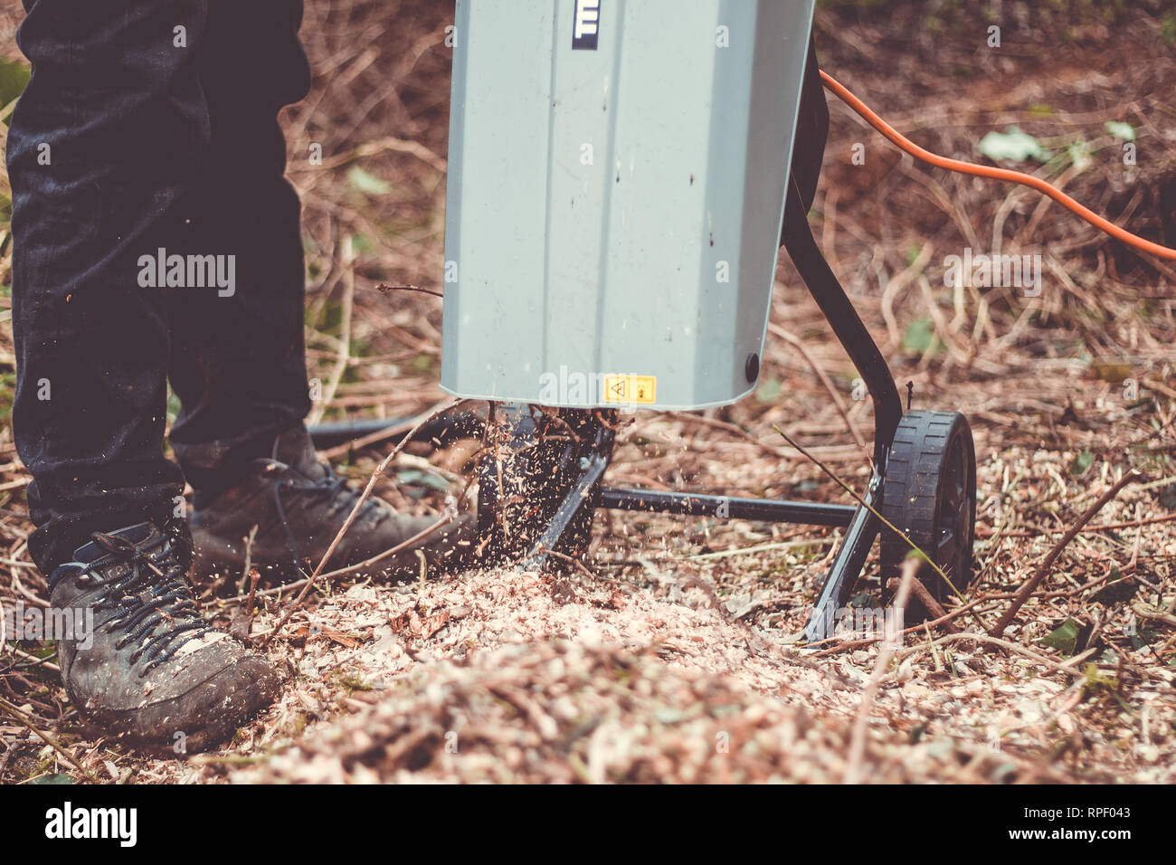 Wood chipper close up hi-res stock photography and images - Alamy
