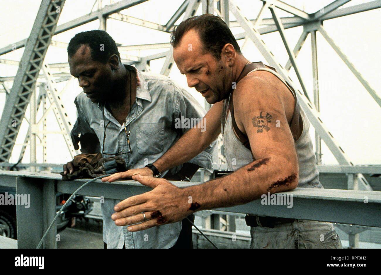 With Vengeance Die Hard 1995 With Samuel Jackson High Resolution Stock ...