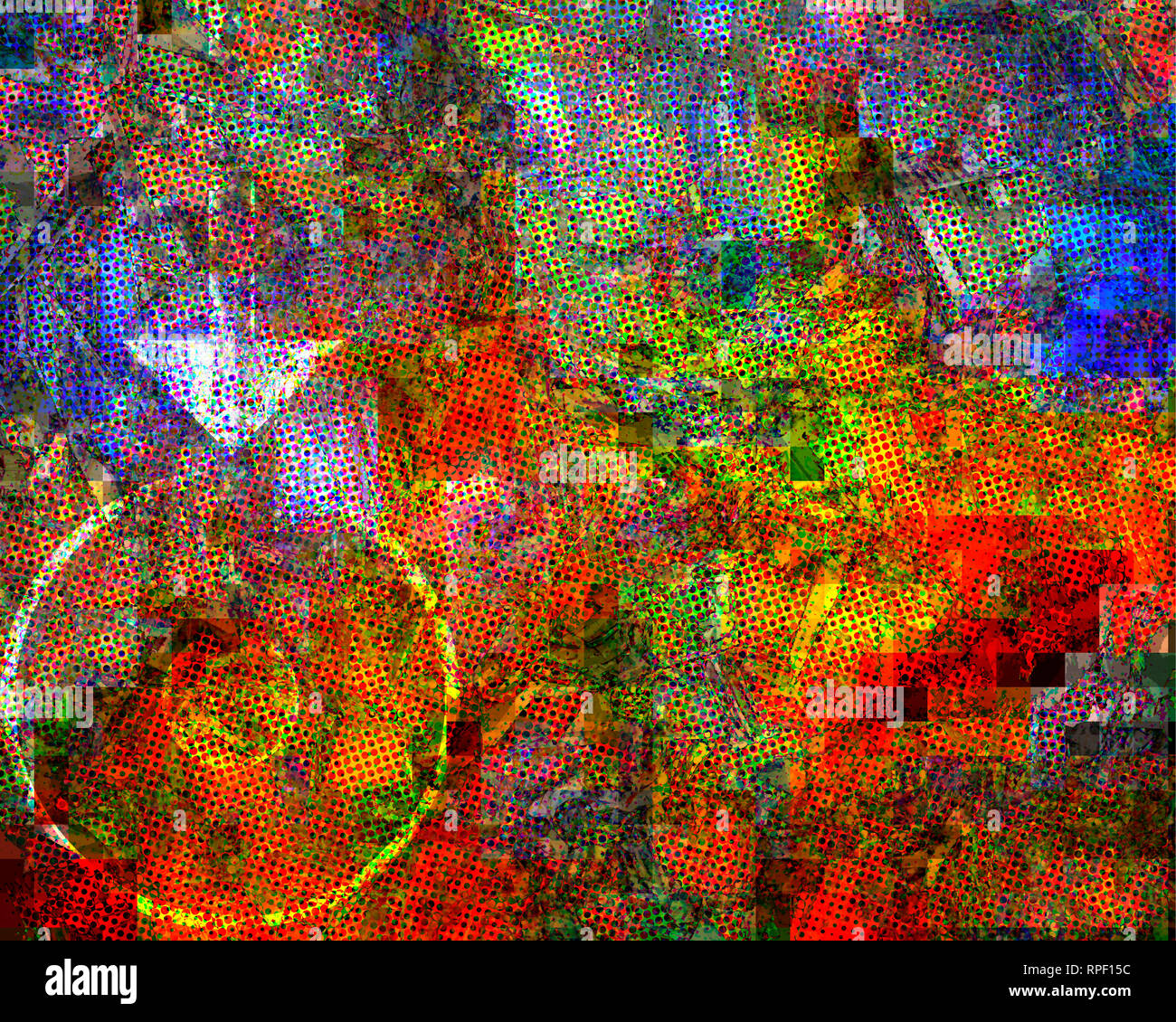 Abstract pointillism painting hi-res stock photography and images - Alamy