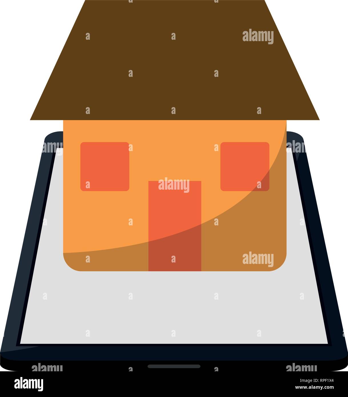 Small mobile house on Stock Vector Images - Alamy