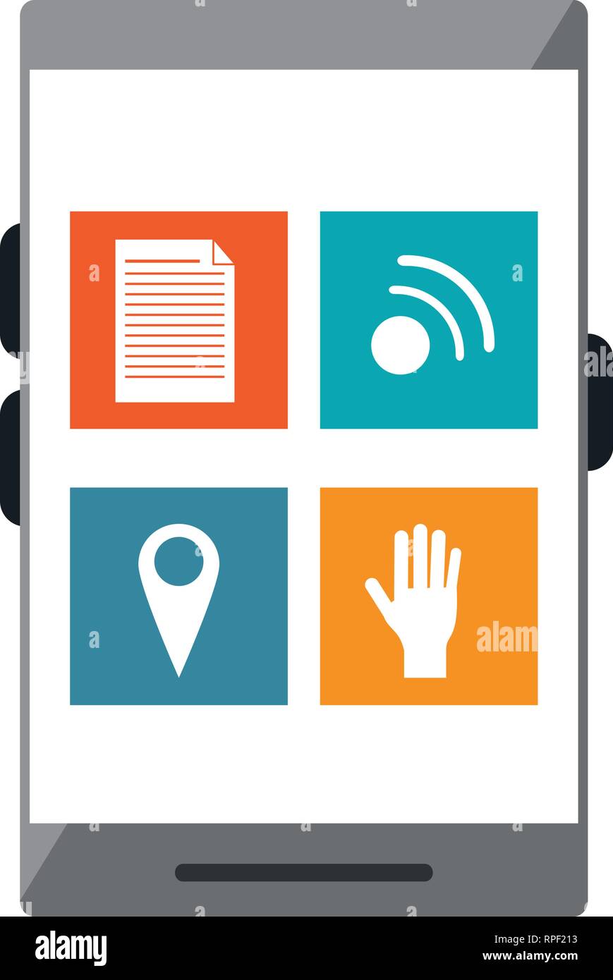 smartphone mobile app menu Stock Vector Image & Art - Alamy