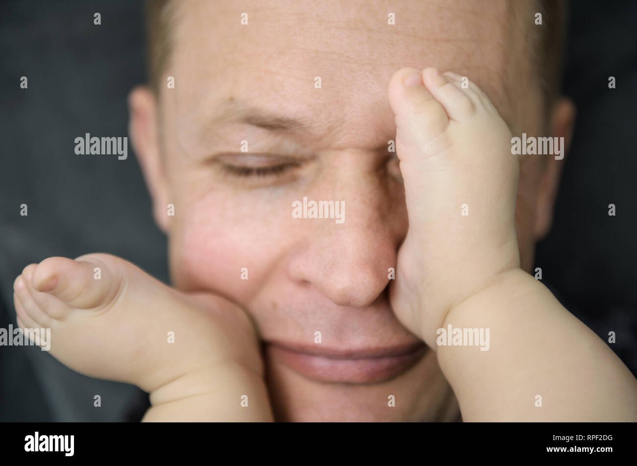 On the feet and the face hi-res stock photography and images - Alamy