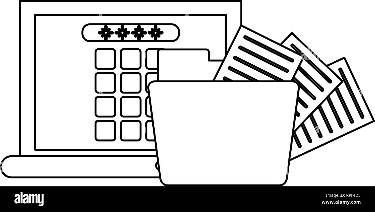 Security system technology black and white Stock Vector Image & Art - Alamy