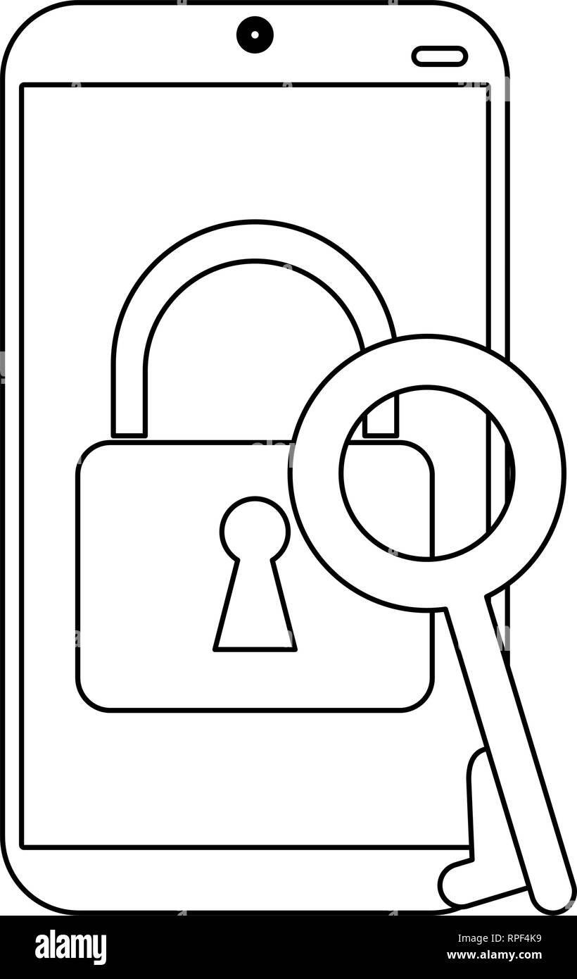 Security system technology black and white Stock Vector Image & Art - Alamy