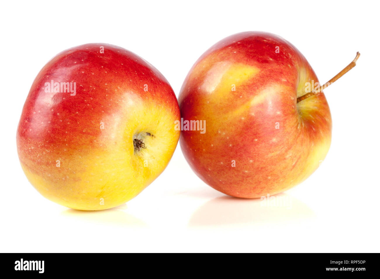 Fresh red apples isolated on white background Stock Photo - Alamy