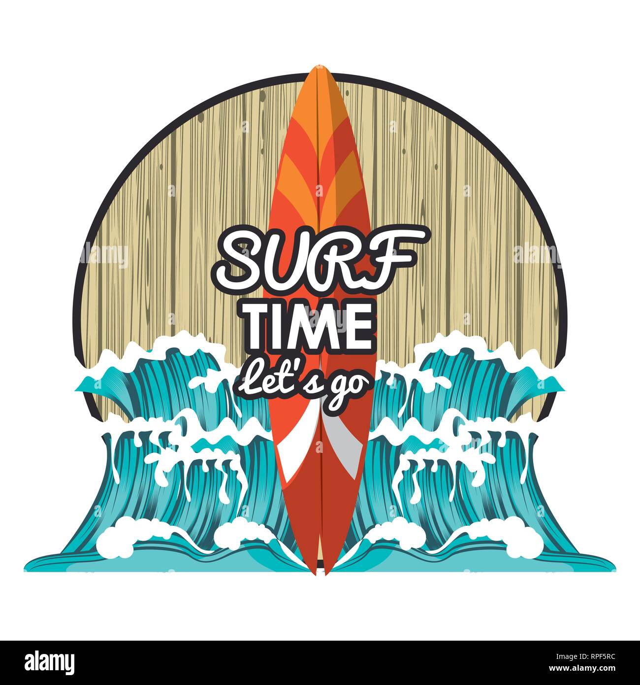 surf time cartoon Stock Vector Image & Art - Alamy
