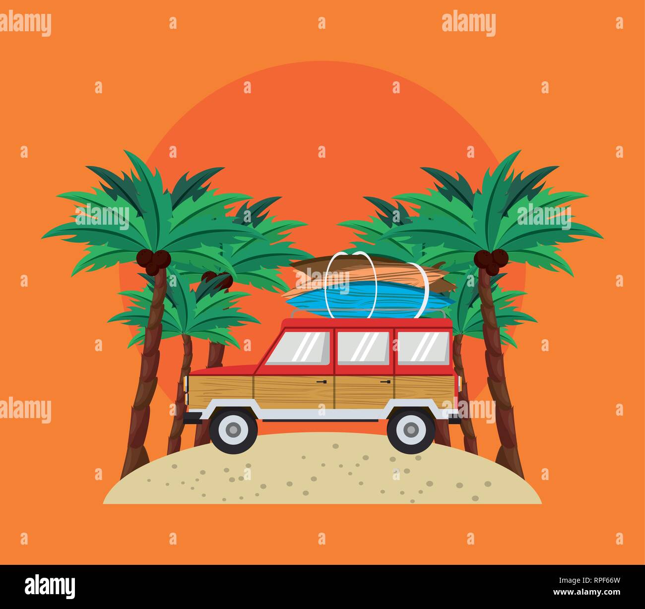 surf time cartoon Stock Vector Image & Art - Alamy