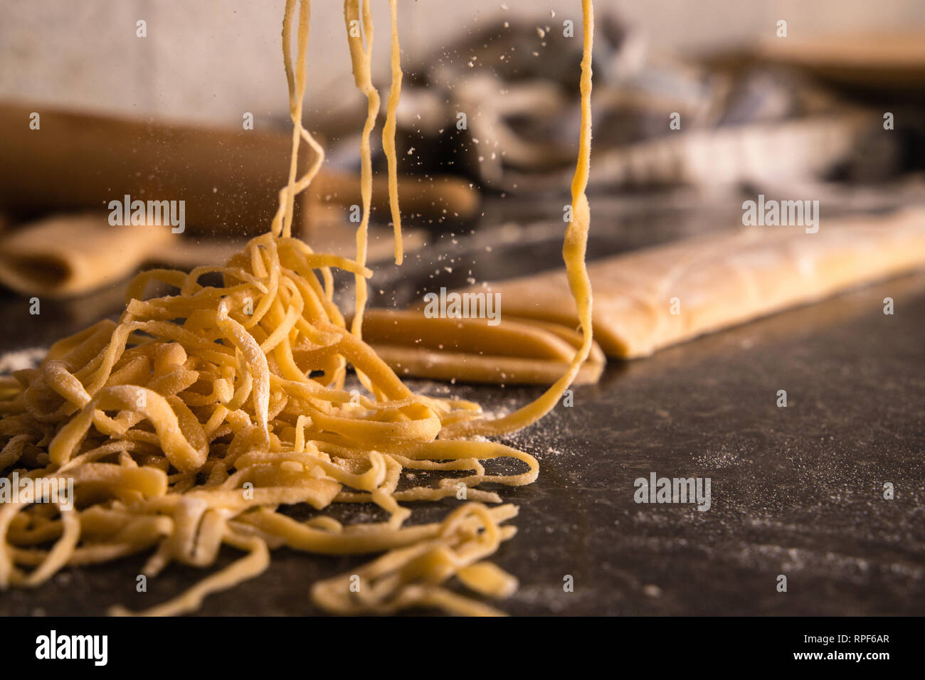 Homemade pasta Moldavian Style Stock Photo - Alamy