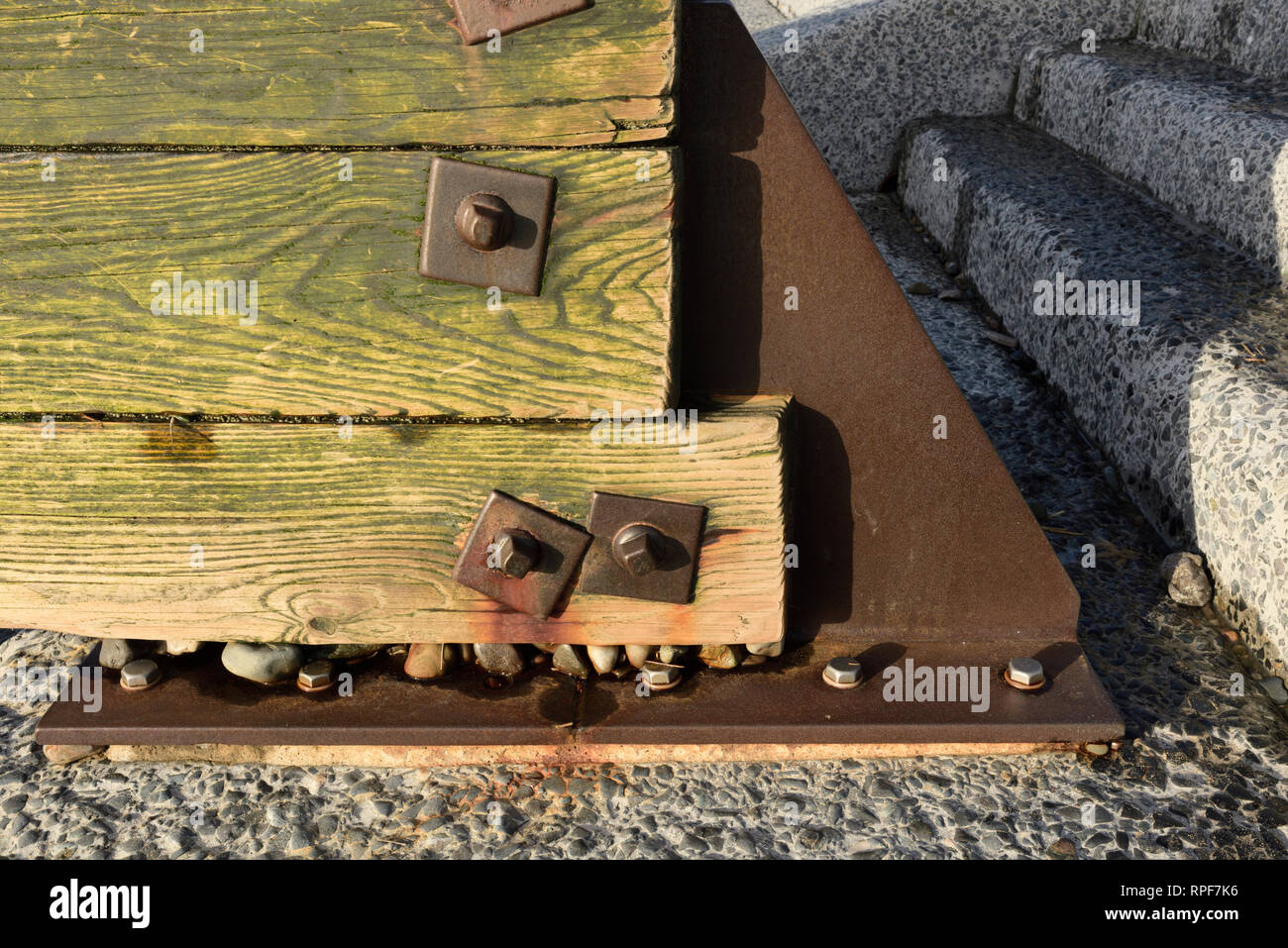 Steel fixed to concrete stepped revetment hi-res stock photography and ...
