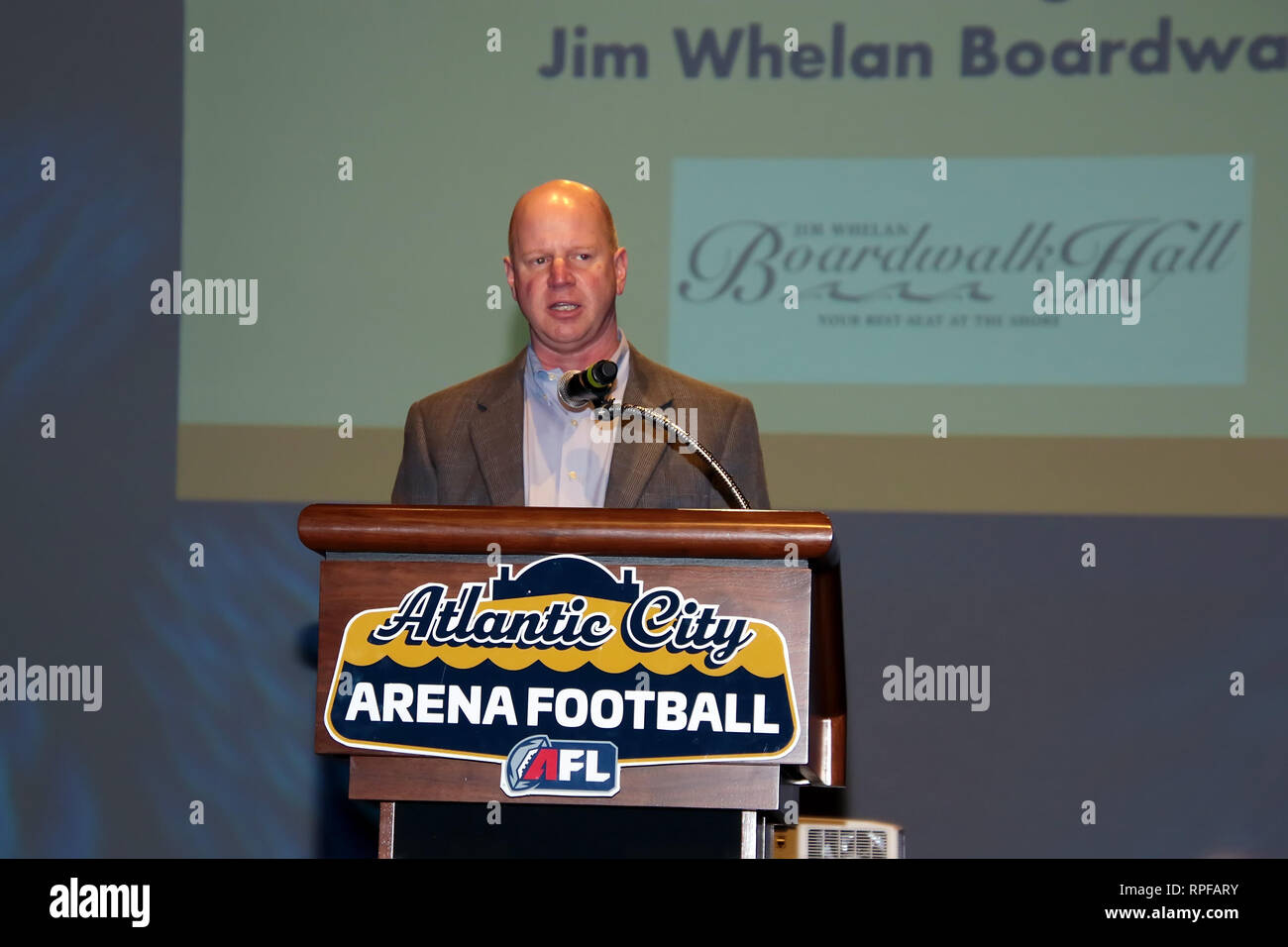 February 21, 2019 - Jim Wynkoop, Boardwalk Hall General Manager was ...