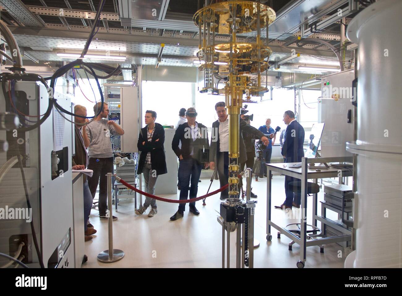 Delft, The Netherlands. 21st Feb, 2019. Guests visit the Microsoft ...