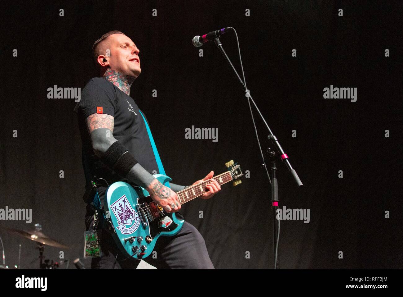 Madison, Wisconsin, USA. 20th Feb, 2019. MARK BOOZE of Booze & Glory ...