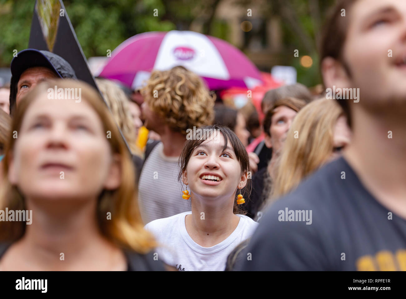 A woman seen enjoying the music concert at the Don't Kill Live Music ...