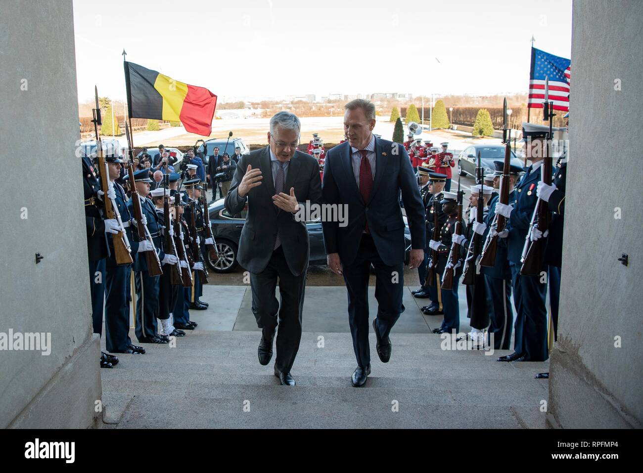 Patrick shanahan talking hi-res stock photography and images - Alamy