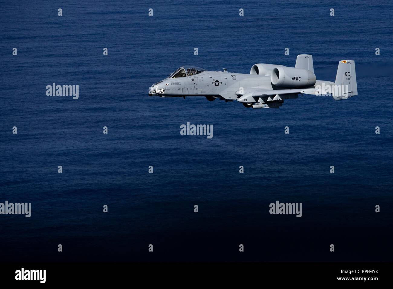A U.S. Air Force A-10 Thunderbolt II Warthog aircraft assigned to the ...
