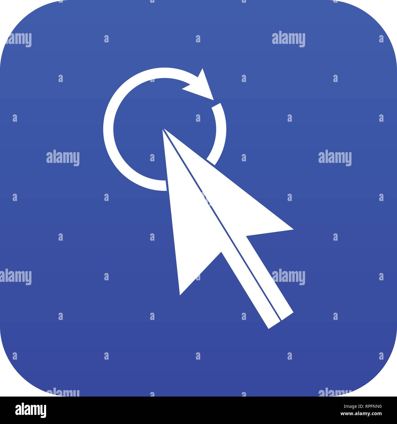 Click icon digital blue Stock Vector Image & Art - Alamy