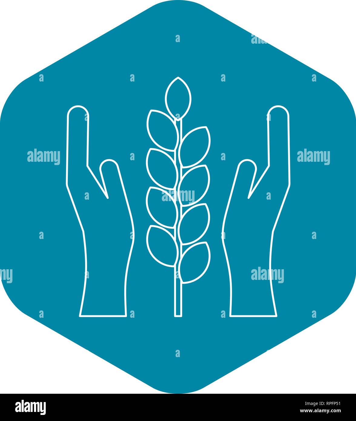 Agriculture insurance concept icon, outline style Stock Vector Image ...