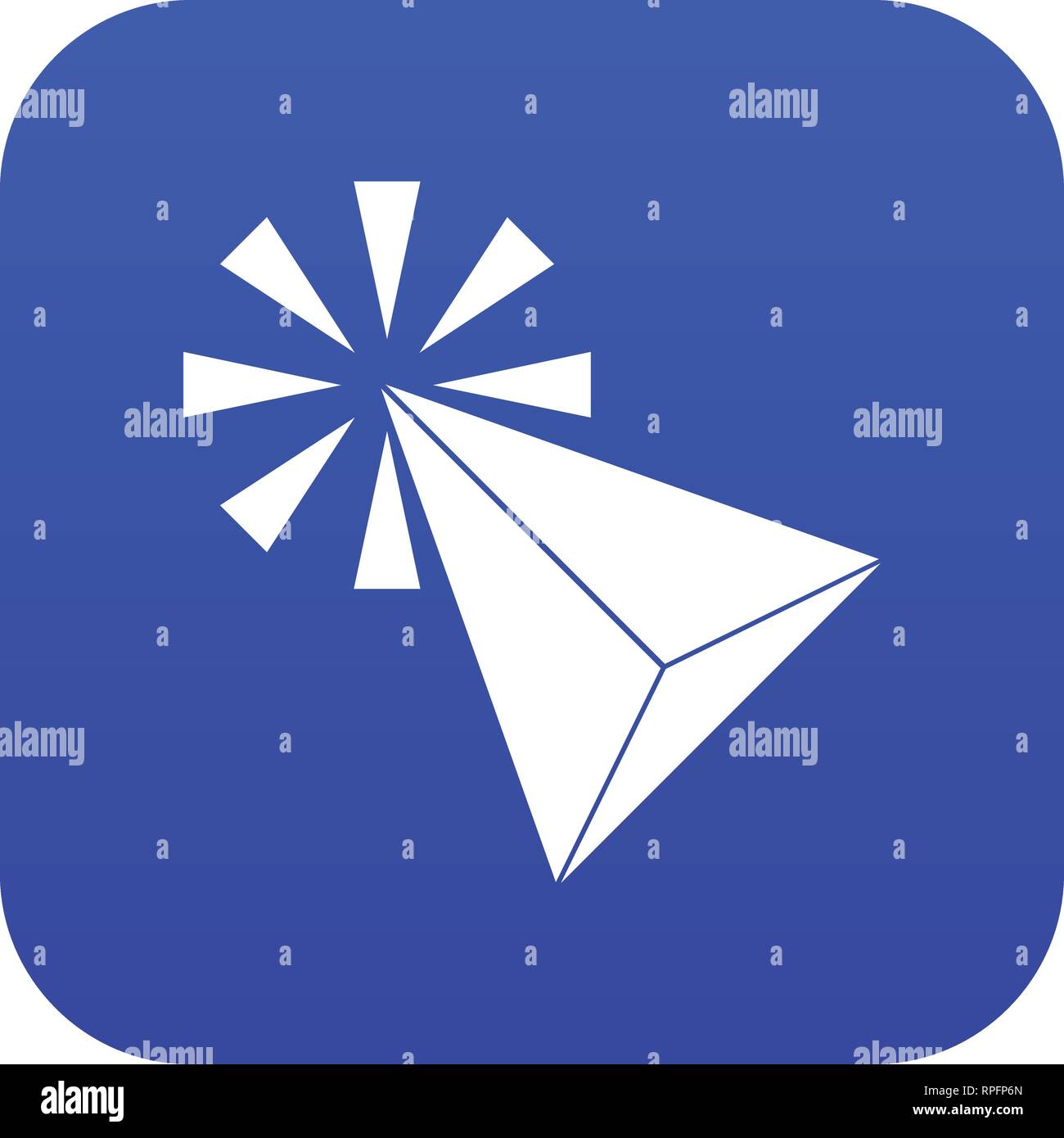Click icon digital blue Stock Vector Image & Art - Alamy