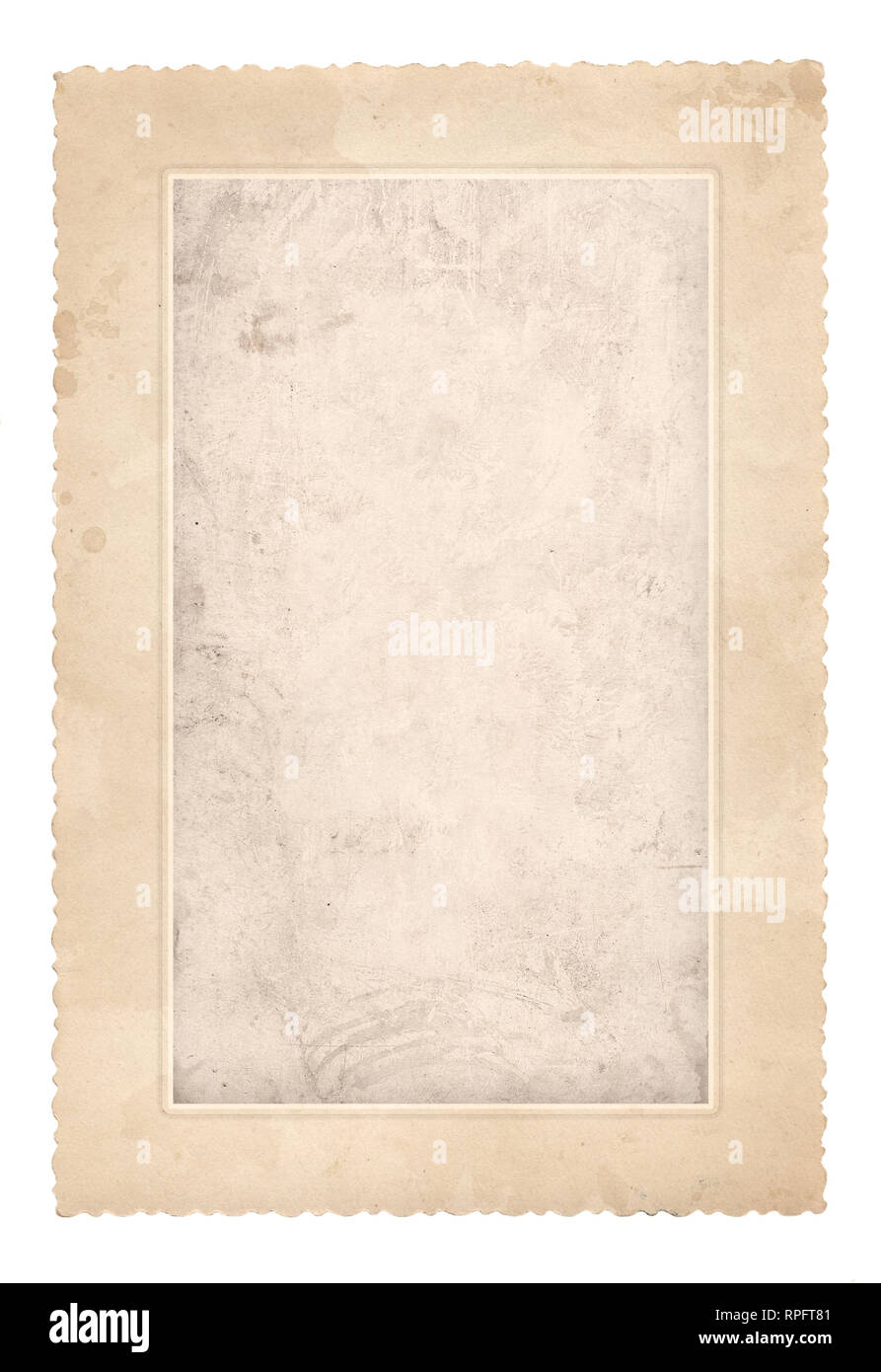 Old photo frame. Vintage paper. Retro card Stock Photo - Alamy