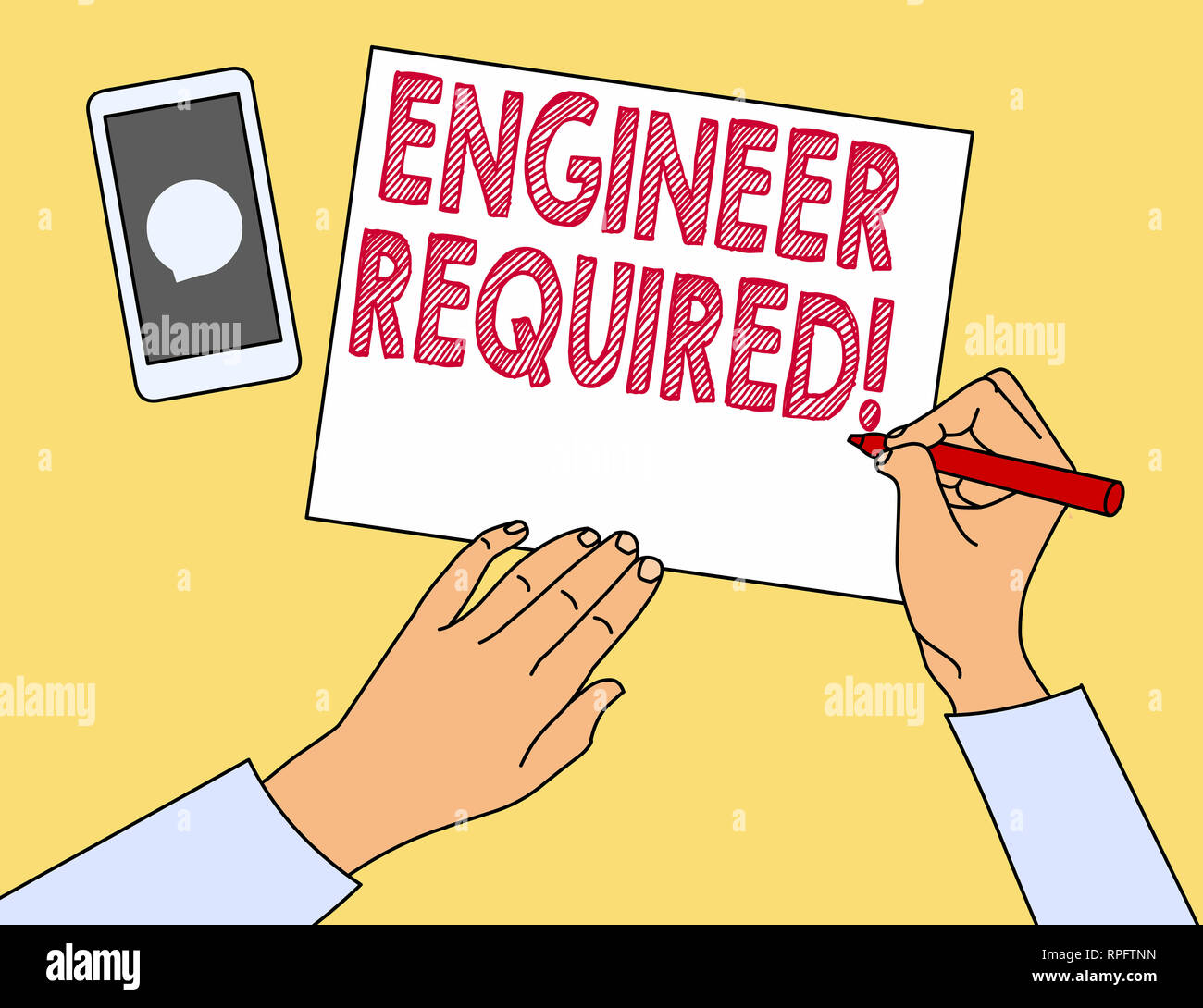 Engineering and mechanics and technician people Required for a job. An ...