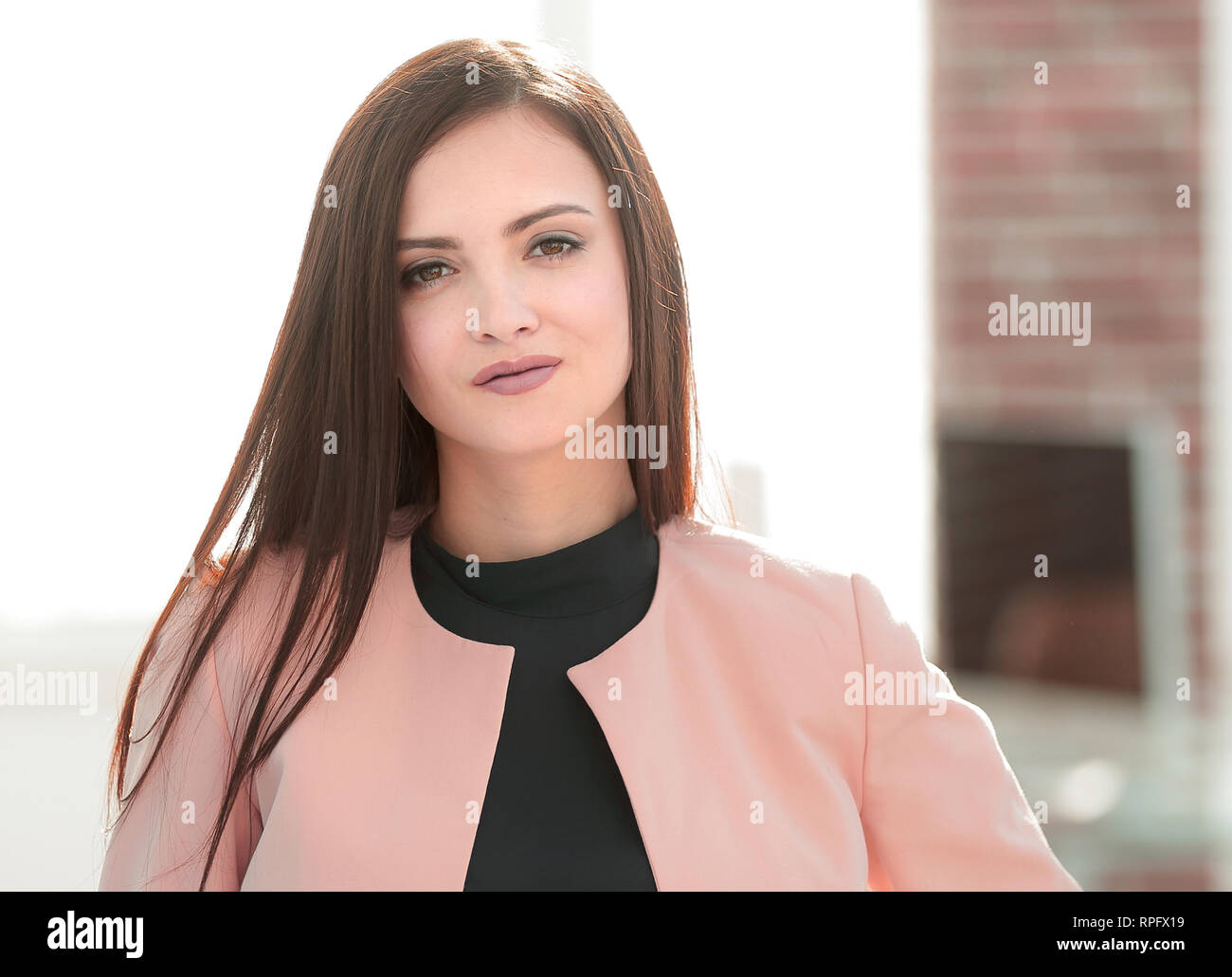 Anxious business woman in hi-res stock photography and images - Alamy