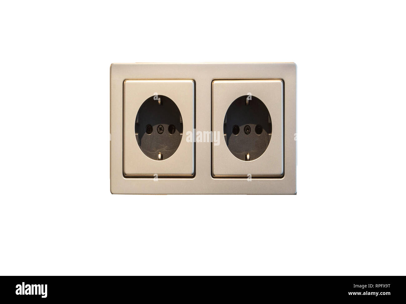 Electric outlet isolated on white background modern design decoration ...