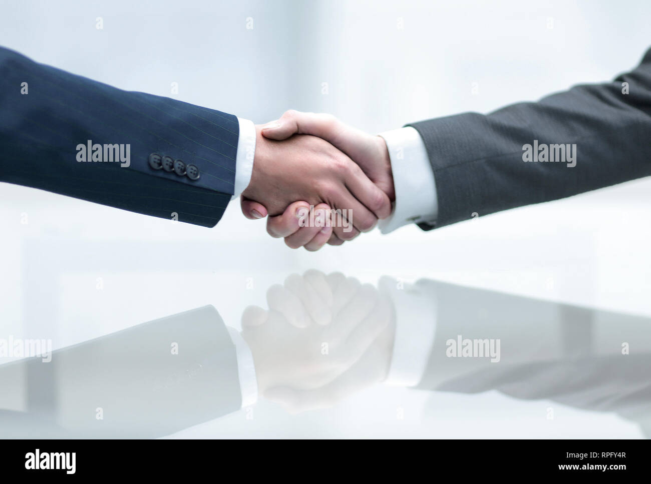 Business men making handshake. Business concept Stock Photo - Alamy