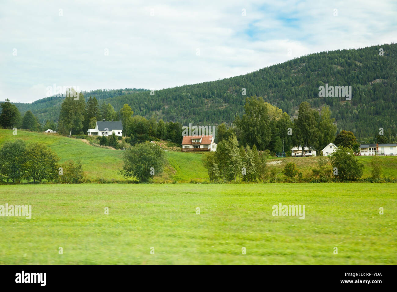 Beautiful rural scene in Norway Stock Photo - Alamy