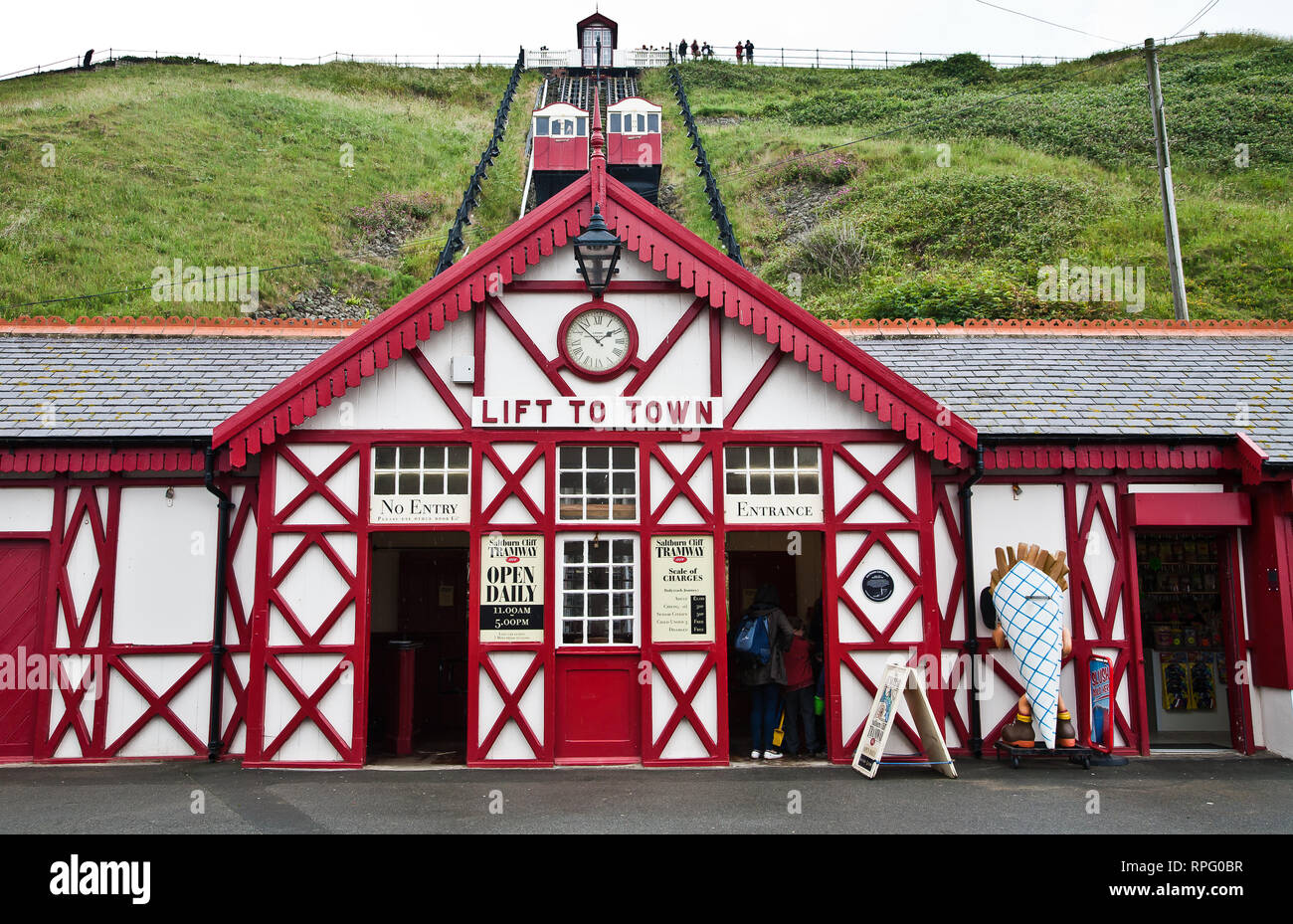 Saltburn Cliff tramway Stock Photo - Alamy