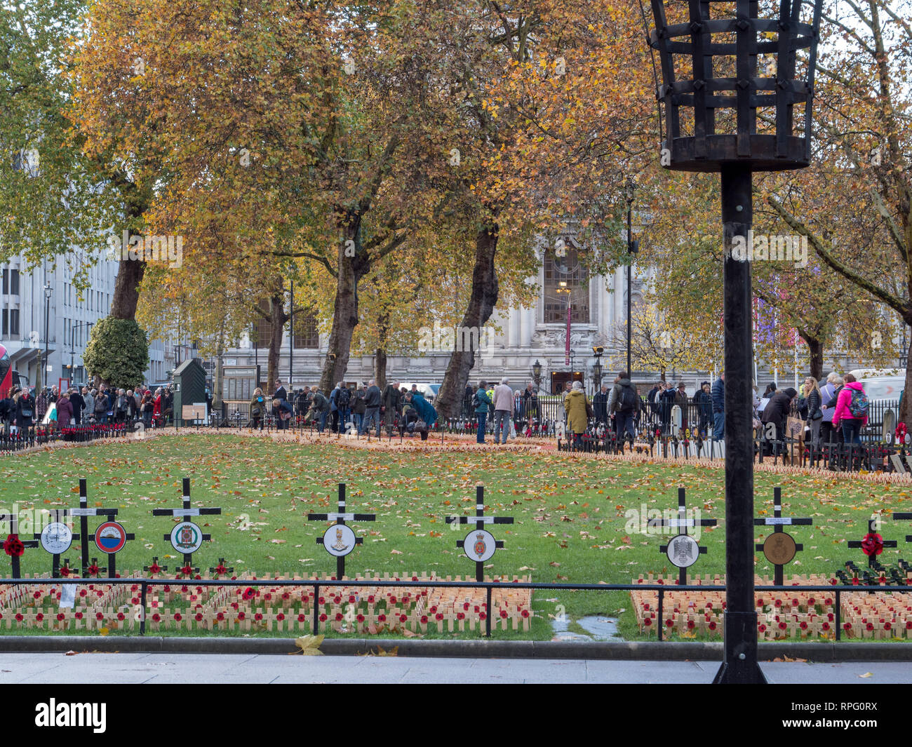 Many Crosses and other Tributes on the Westminster Abbey Field of ...