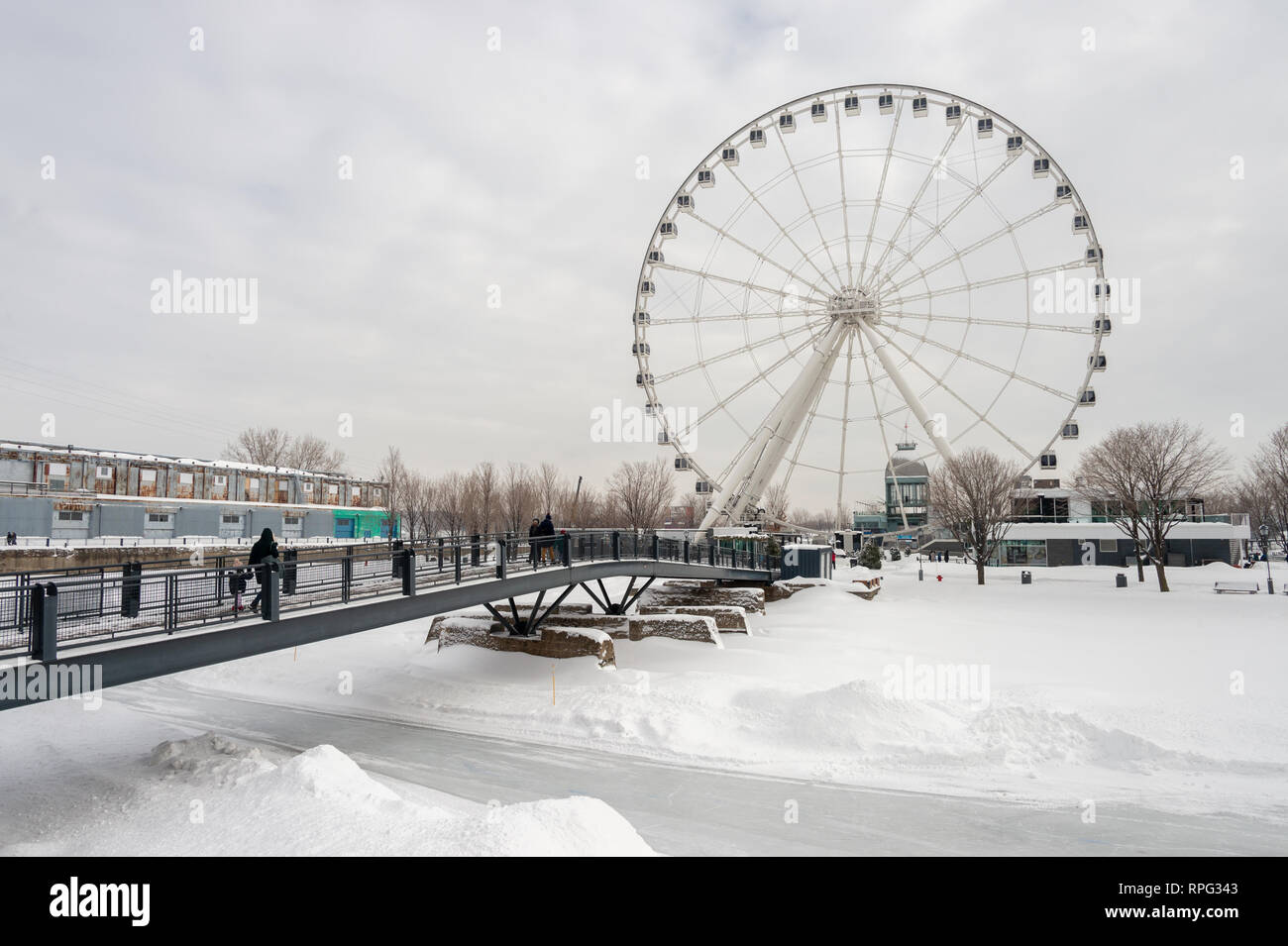 Montreal, Canada - 21 February 2019: The Montreal Observation Wheel ...