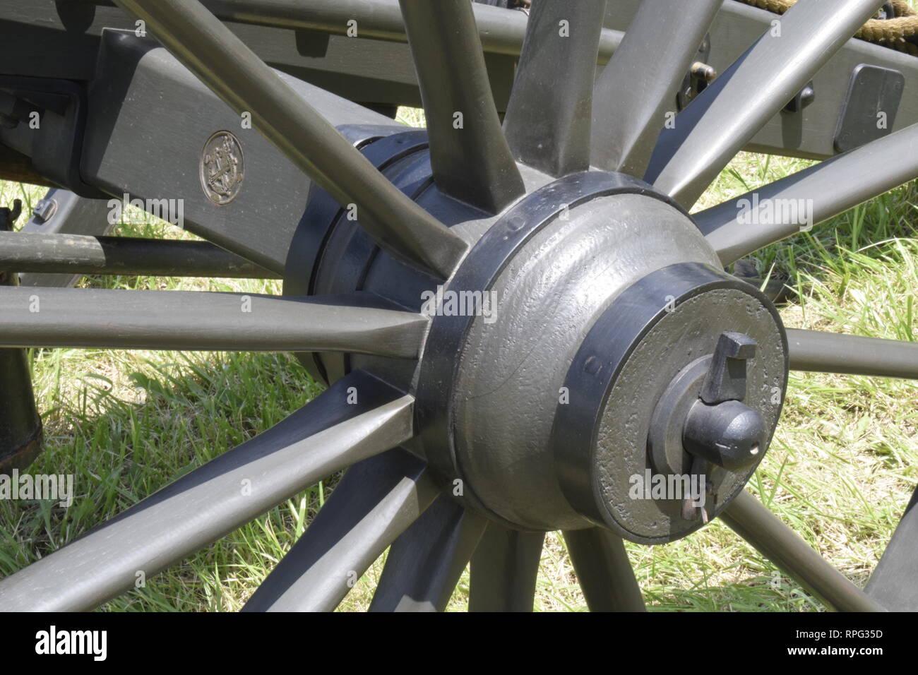 Civil War Days Cannon Wheel Stock Photo - Alamy