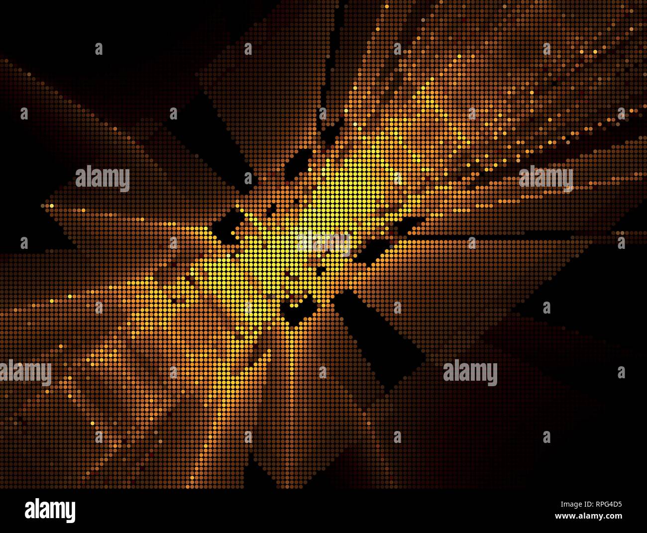 Golden perspective vector background - diagonally inclined surface ...