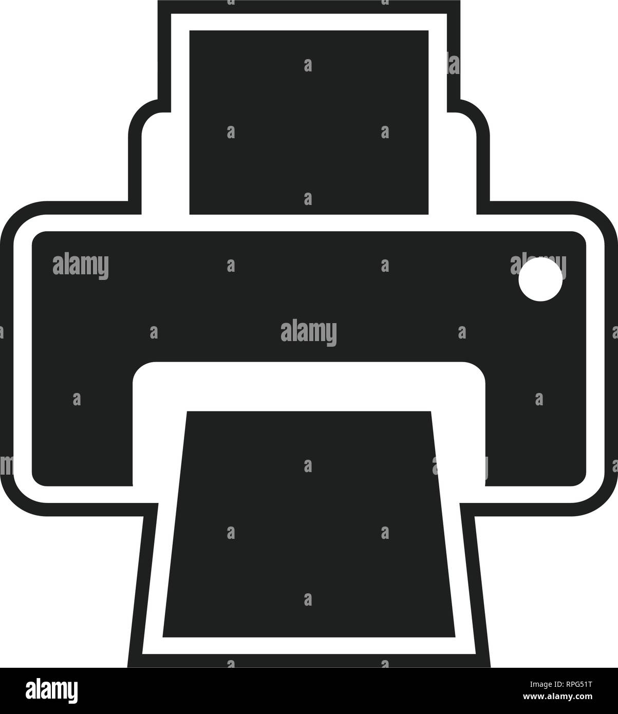 Blue label printer Stock Vector Images - Alamy